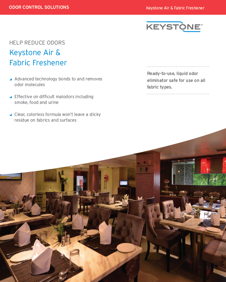 Keystone Air & Fabric Freshener Sell Sheet