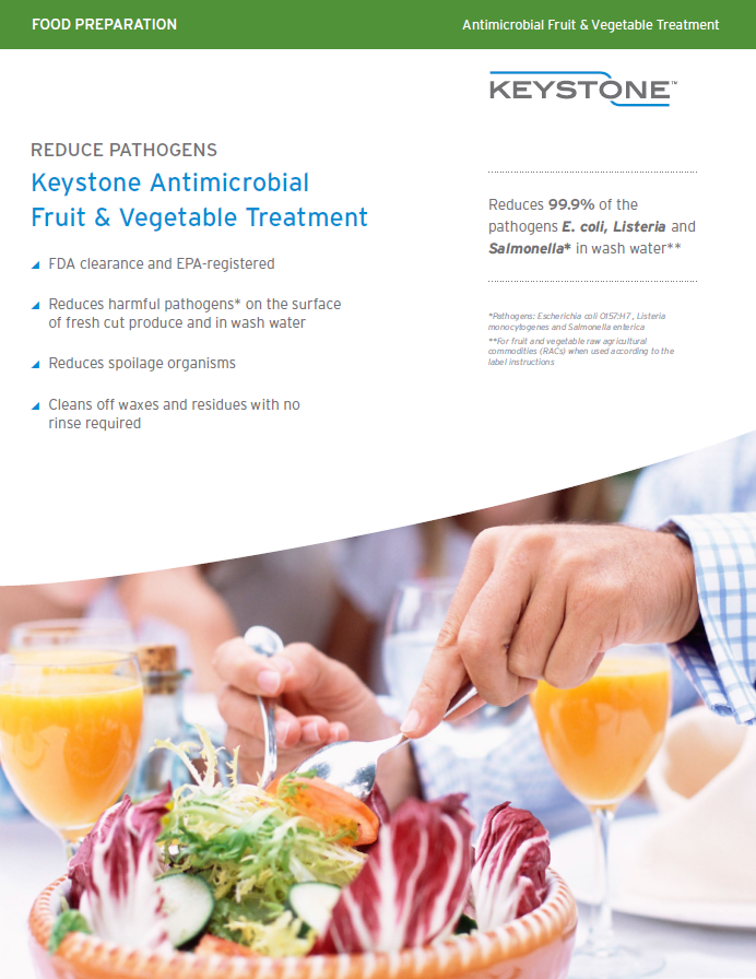 Keystone Antimicrobial Fruit & Vegetable Treatment Sell Sheet