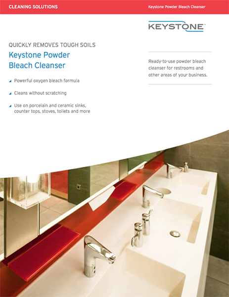 Keystone Powder Bleach Cleanser Sell Sheet