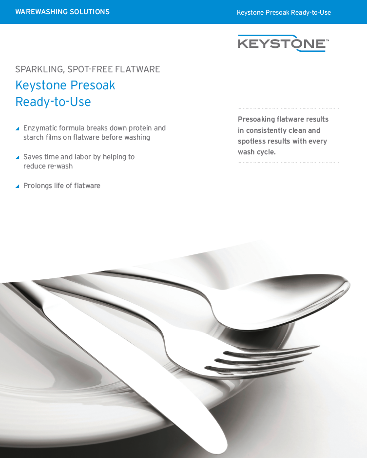 Keystone Presoak RTU Sell Sheet